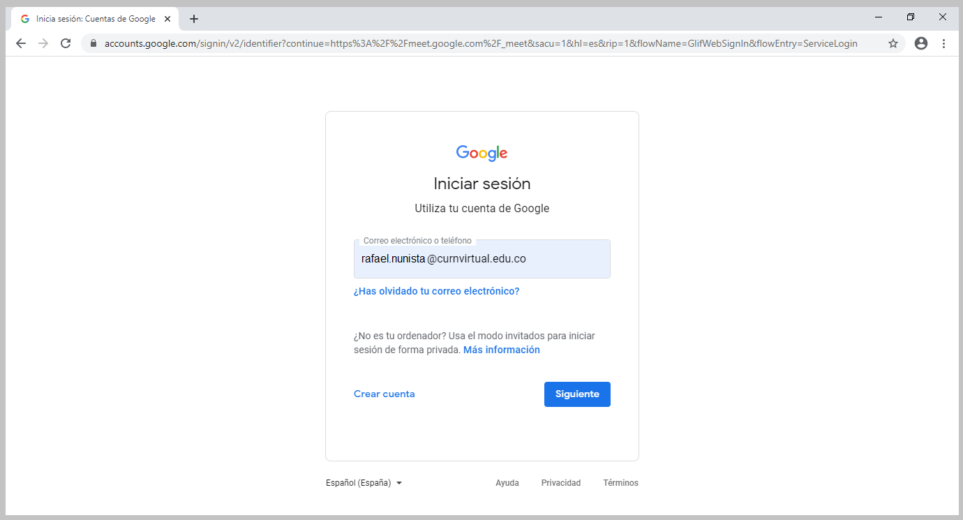 ¿Cómo ingresar a una videoconferencia por Google Meet?